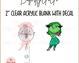 Anger Inside Acrylic Blank and Decal I Badge Reel I Craft Supplies - Etsy