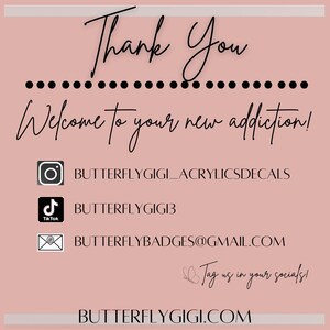 Demure Bow Acrylic Blank and Decal I Badge Reel Supply - Etsy