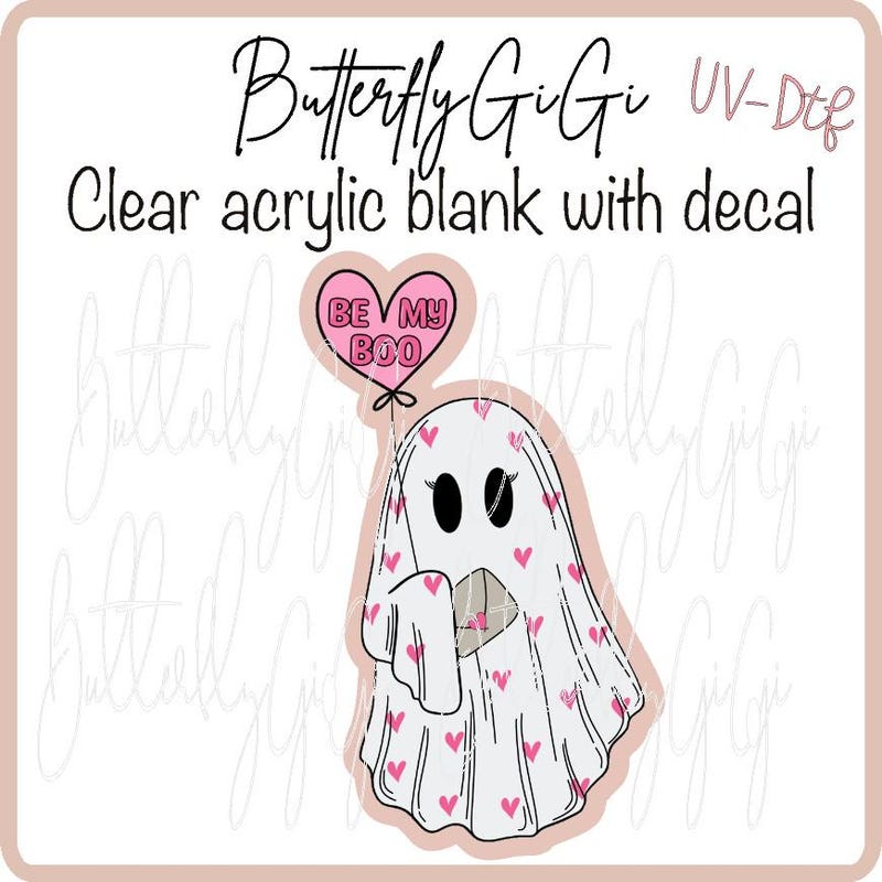 Uv Dtf Ghost Decals - Etsy