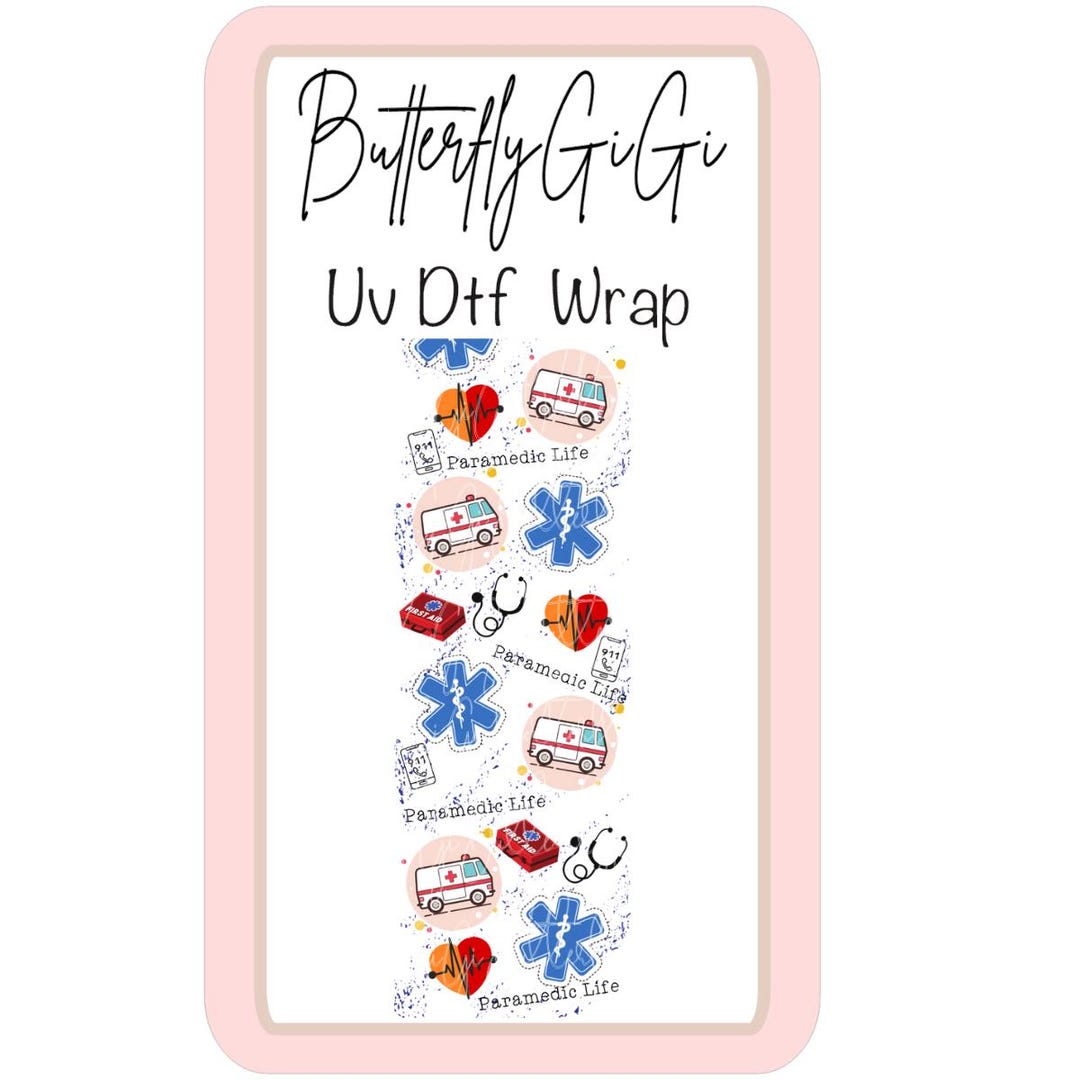 Paramedic EMT EMS UV Dtf Wrap I Pen Wrap I Bookmark - Etsy