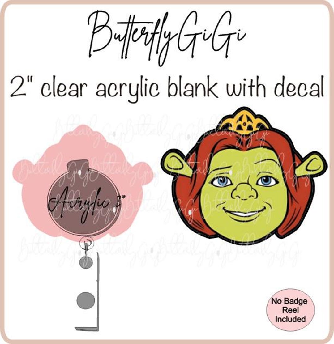 Fiona Acrylic Blank and Decal I Badge Reel Supply - Etsy
