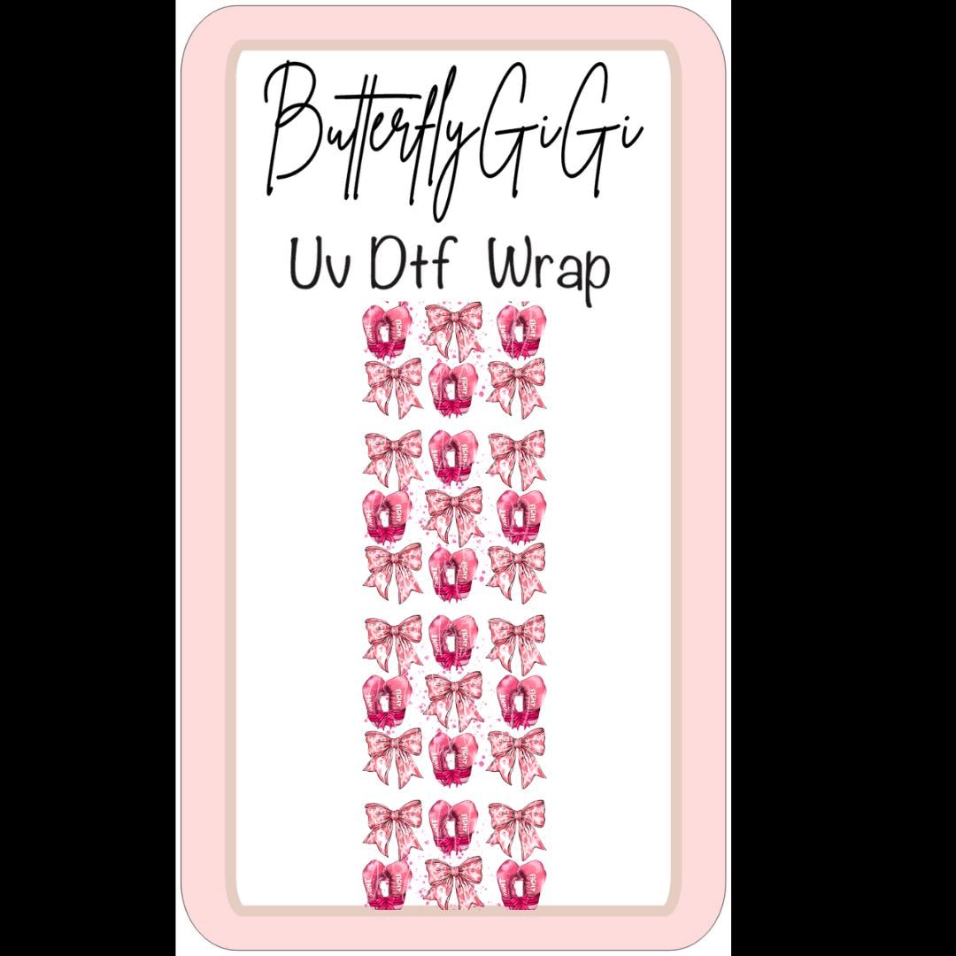 BC Boxing Gloves Bow UV Dtf Wrap I Pen Wrap I Bookmark - Etsy