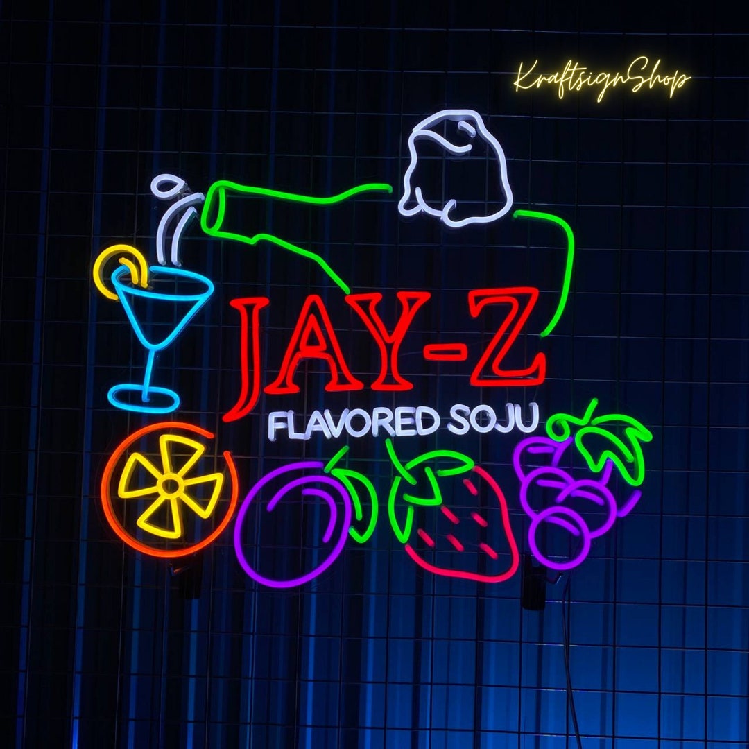 Soju Neon Sign Korean Soju LED Sign Bar Neon Sign Home Bar - Etsy