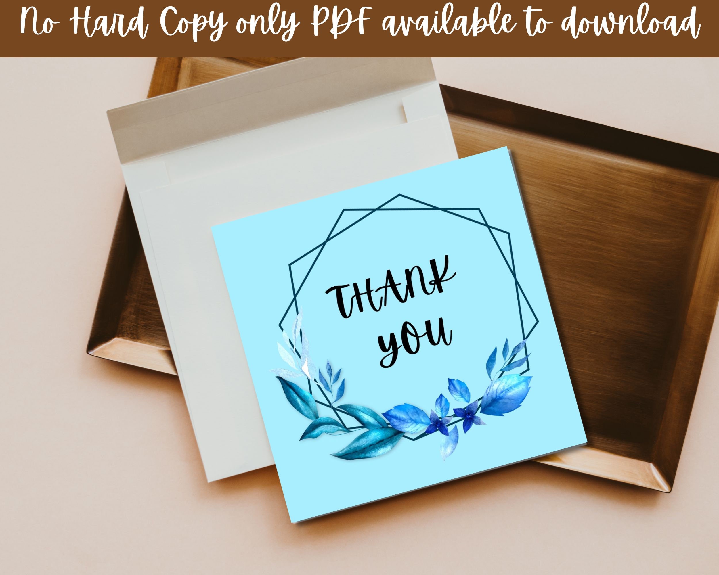 Thank You Card Template, Thank You Greeting Card Template, Thank You ...