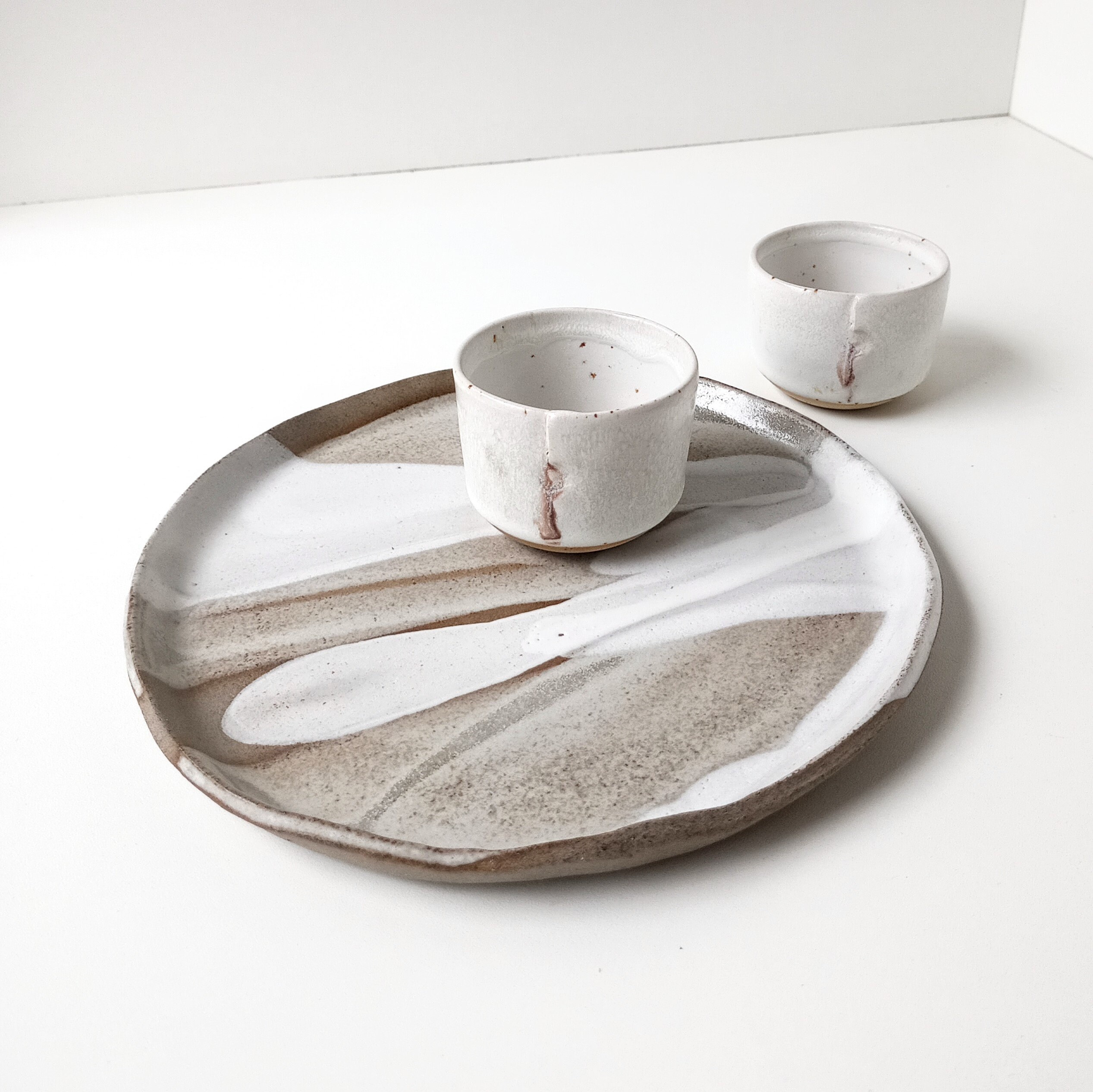 Stoneware Plate / 22 Cm / Ceramic Plate / Unique Plate / Art Plate ...