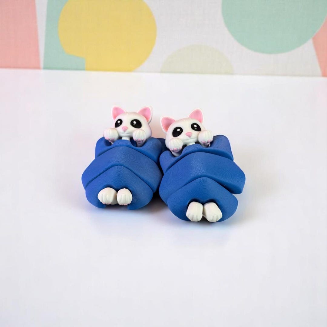 Chubby Lying Cat STL | Cute Fat Cat 3D Print File | Adorable Sleeping ...