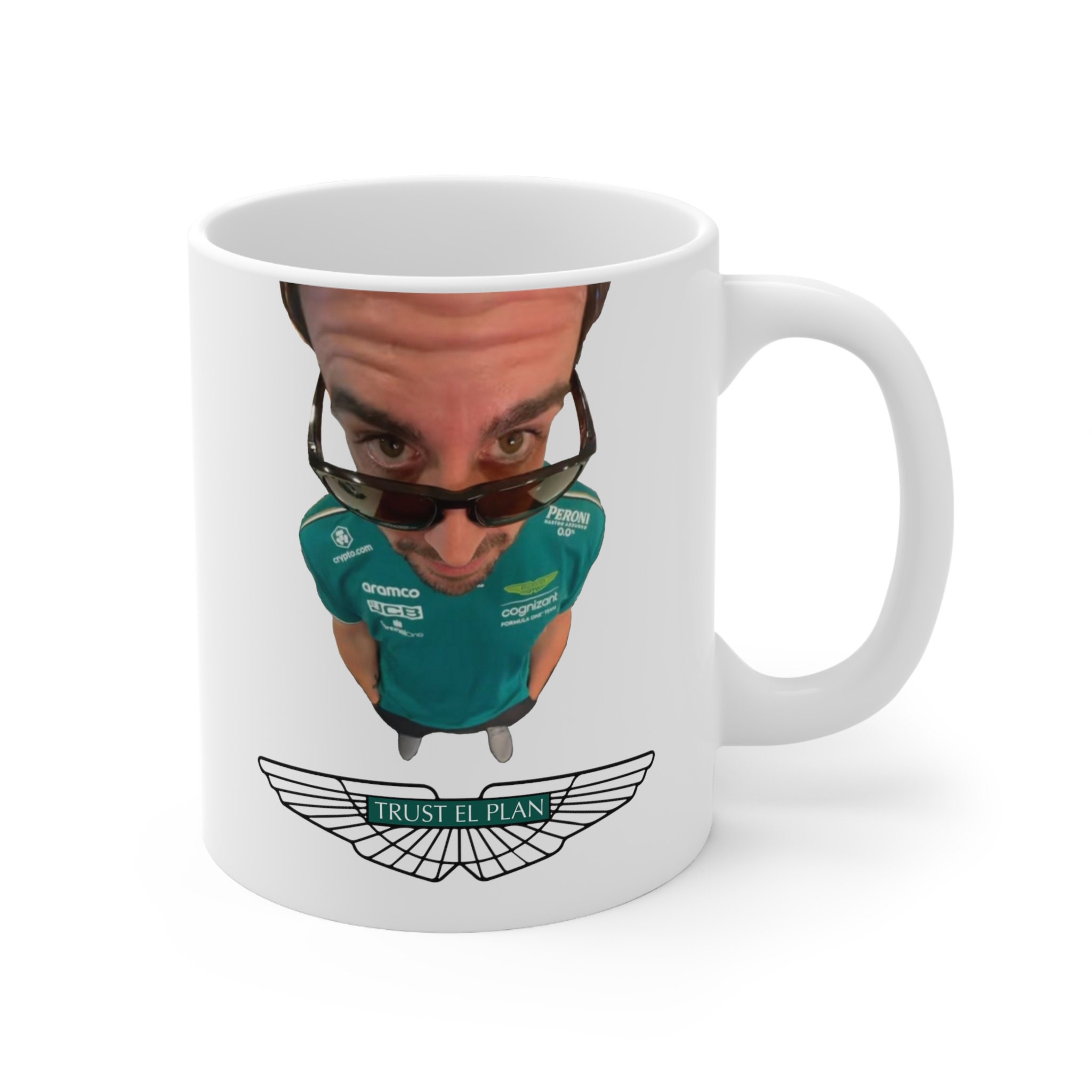 Trust El Plan Ceramic Mug 11oz Fernando Alonso F1, Formula 1, Aston ...