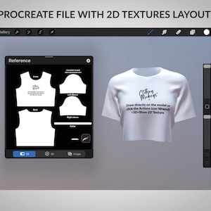 3D Model Cropped T-shirt - Etsy