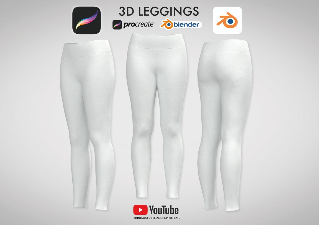 3D Leggings Procreate and Blender - Etsy