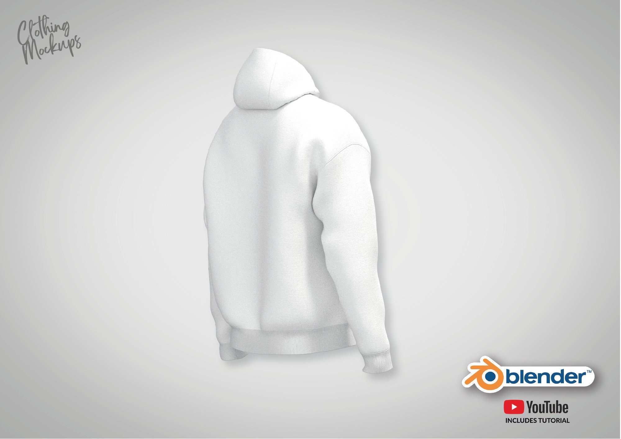 3D Full Zip Hoodie Mockup: Walking Animation for Blender & Canva - Etsy