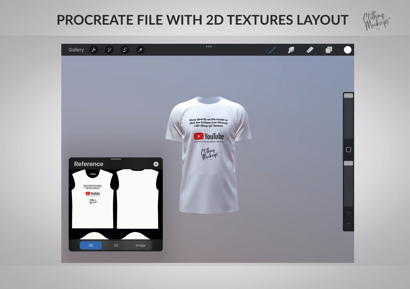 3D T-shirt Procreate .obj .fbx Marvelous Designer CLO3D - Etsy