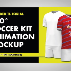 3D Soccer Kit Jersey & Shorts Procreate Blender 3D Football Kit Shorts ...
