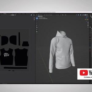 3D Hoodie Mockup Design Blender Procreate Beginner Friendly Tutorial ...
