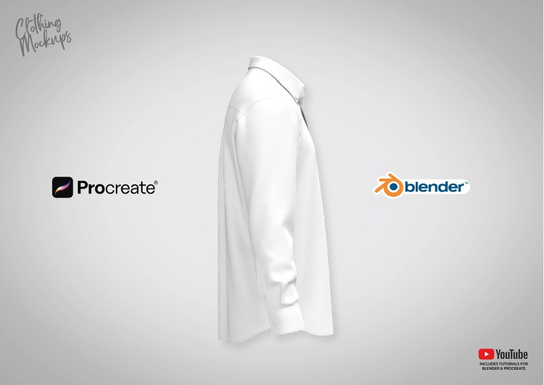 3D Shirt Procreate Blender Animation Mockup Beginner Friendly Tutorial ...