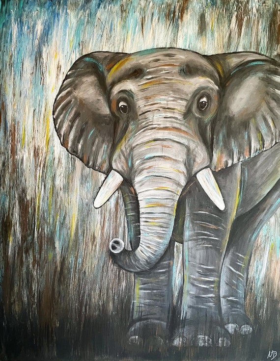 Elefant Acrylbild