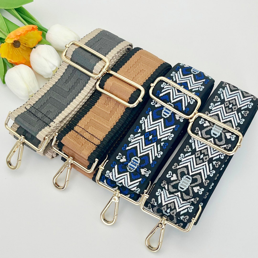 Jacquard Wide Shoulder Straps,purse Straps,adjustable Crossbody Bag ...