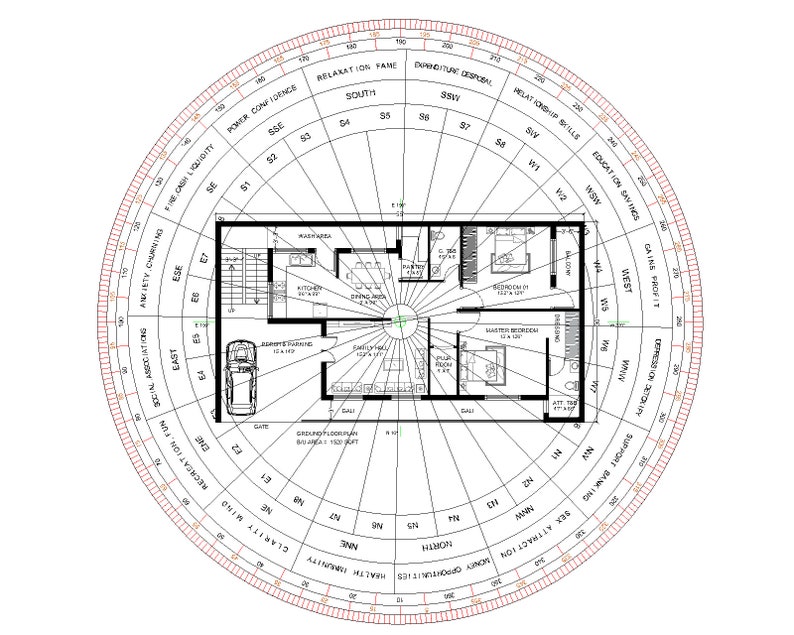 Vastu Chakra 4 PDF, 4 DWG Auto-cad File, Vastu Shakti Chakra Instant Digital Download Easy to ...