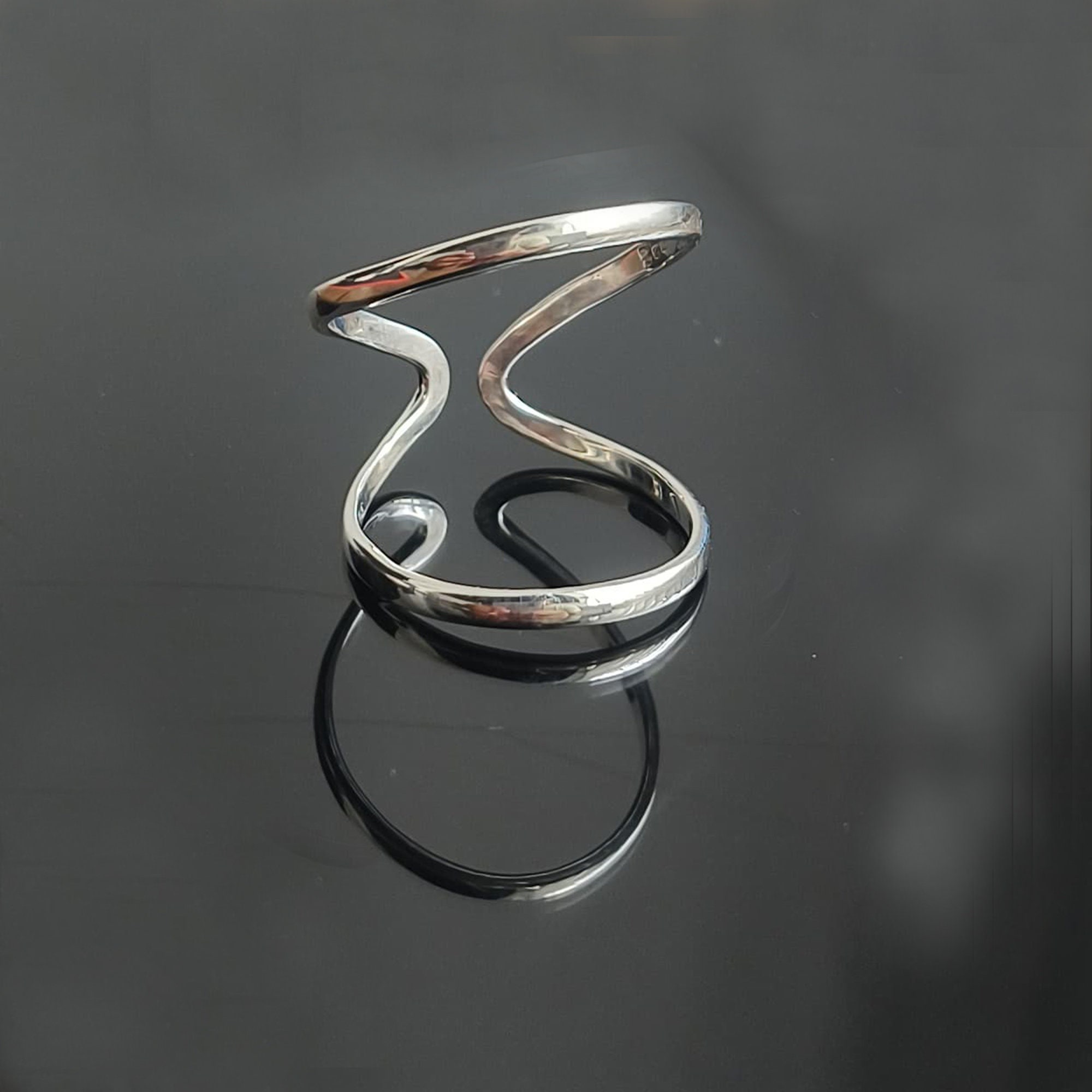 Splint Knuckle Ring, Silver Ring, 925 Silver Ring, Anxiety Ring ...