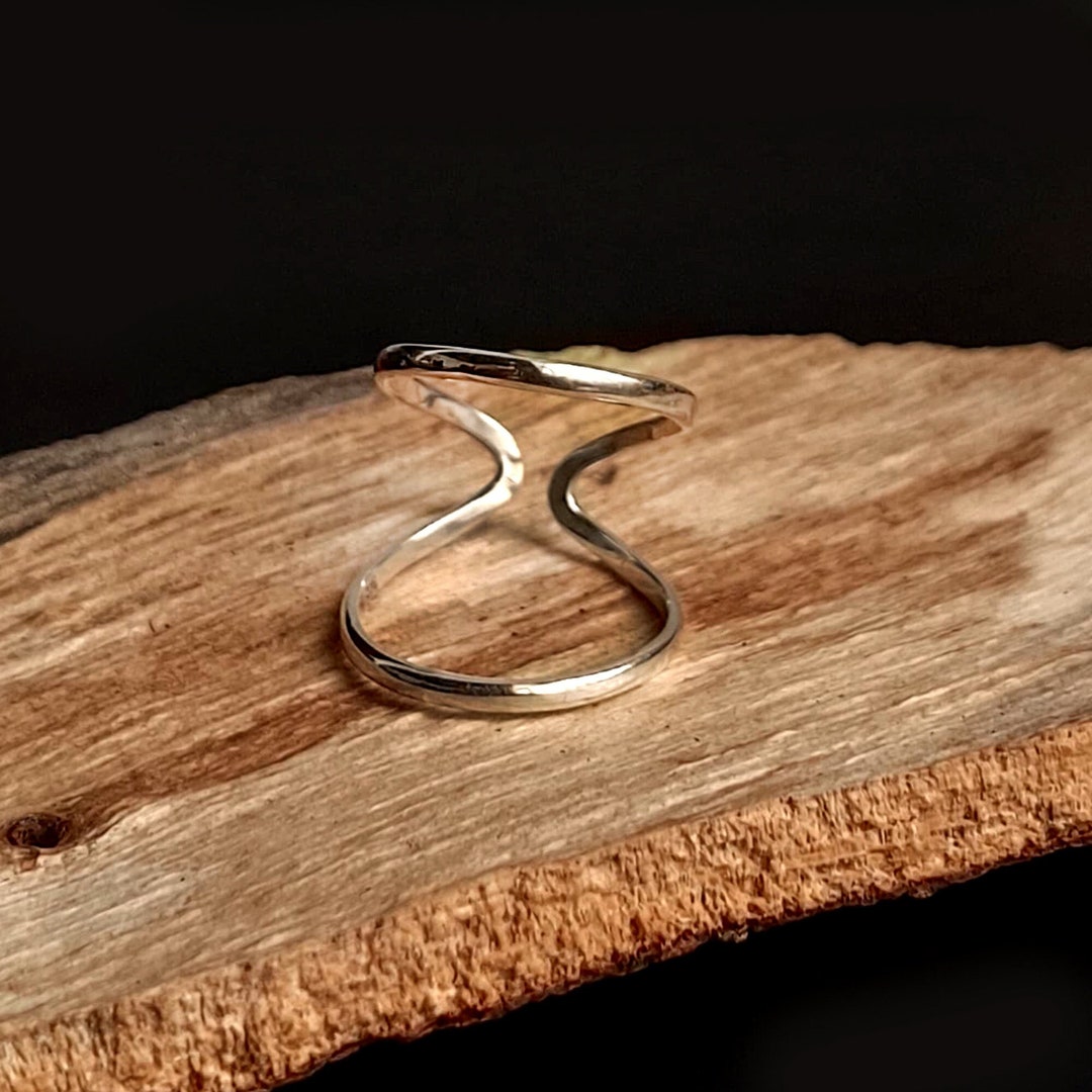 Splint Knuckle Ring, Silver Ring, 925 Silver Ring, Anxiety Ring ...