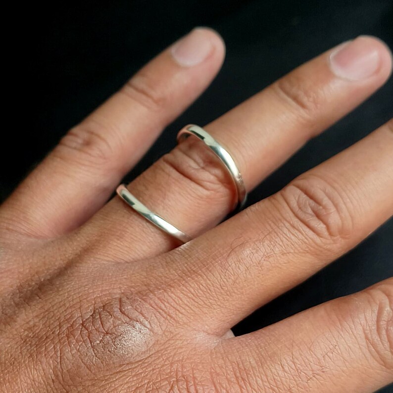 Splint Knuckle Ring, Silver Ring, 925 Silver Ring, Anxiety Ring ...