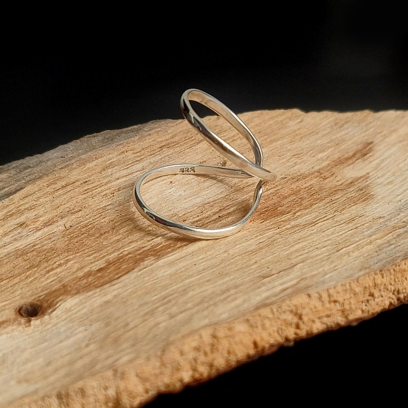 Splint Knuckle Ring, Silver Ring, 925 Silver Ring, Anxiety Ring ...