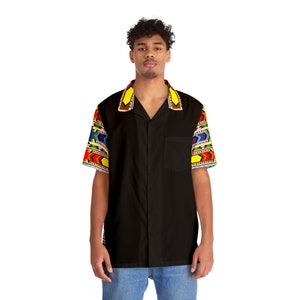 Rainbow Native American Style Print Hawaiian Shirt - Etsy