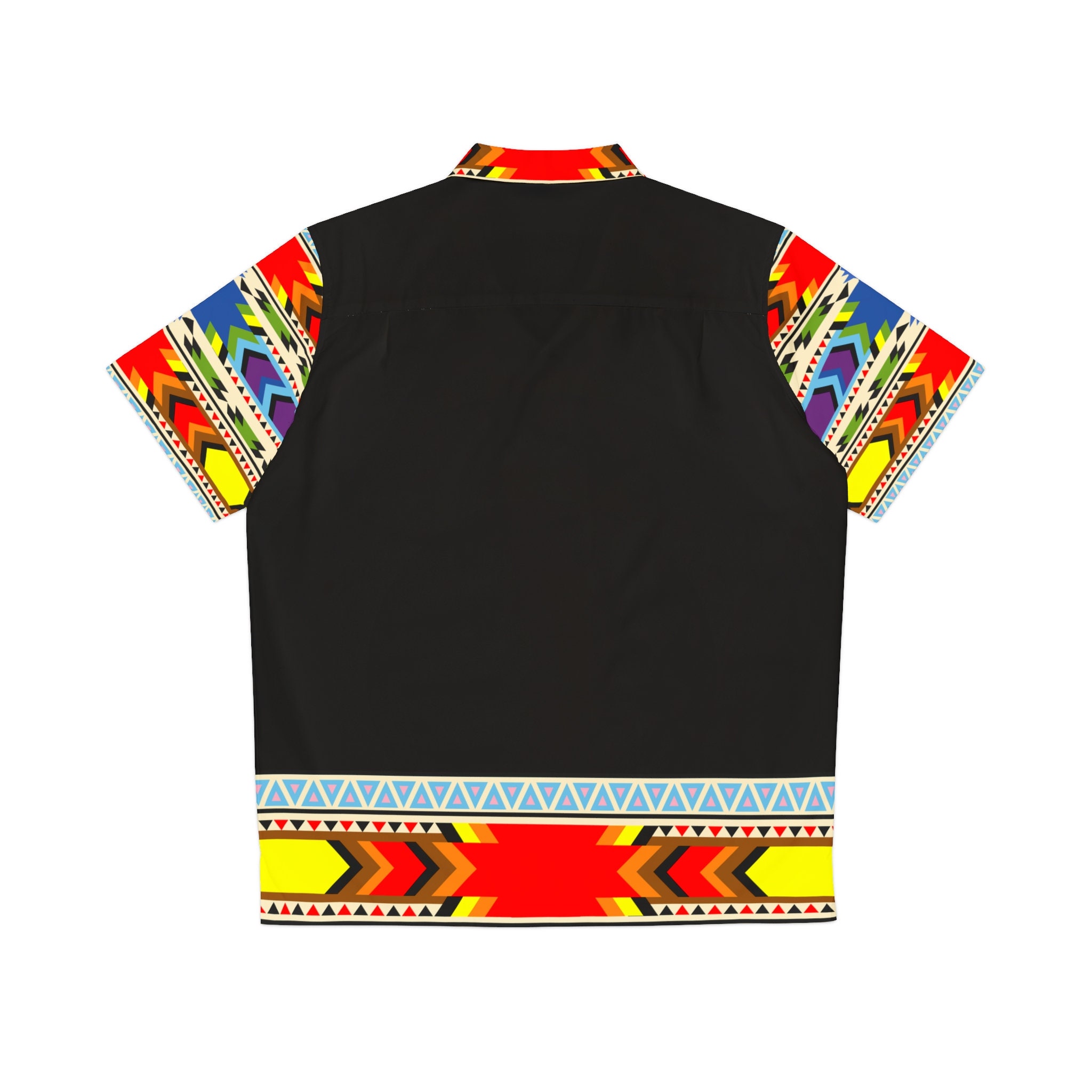 Rainbow Native American Style Print Hawaiian Shirt - Etsy