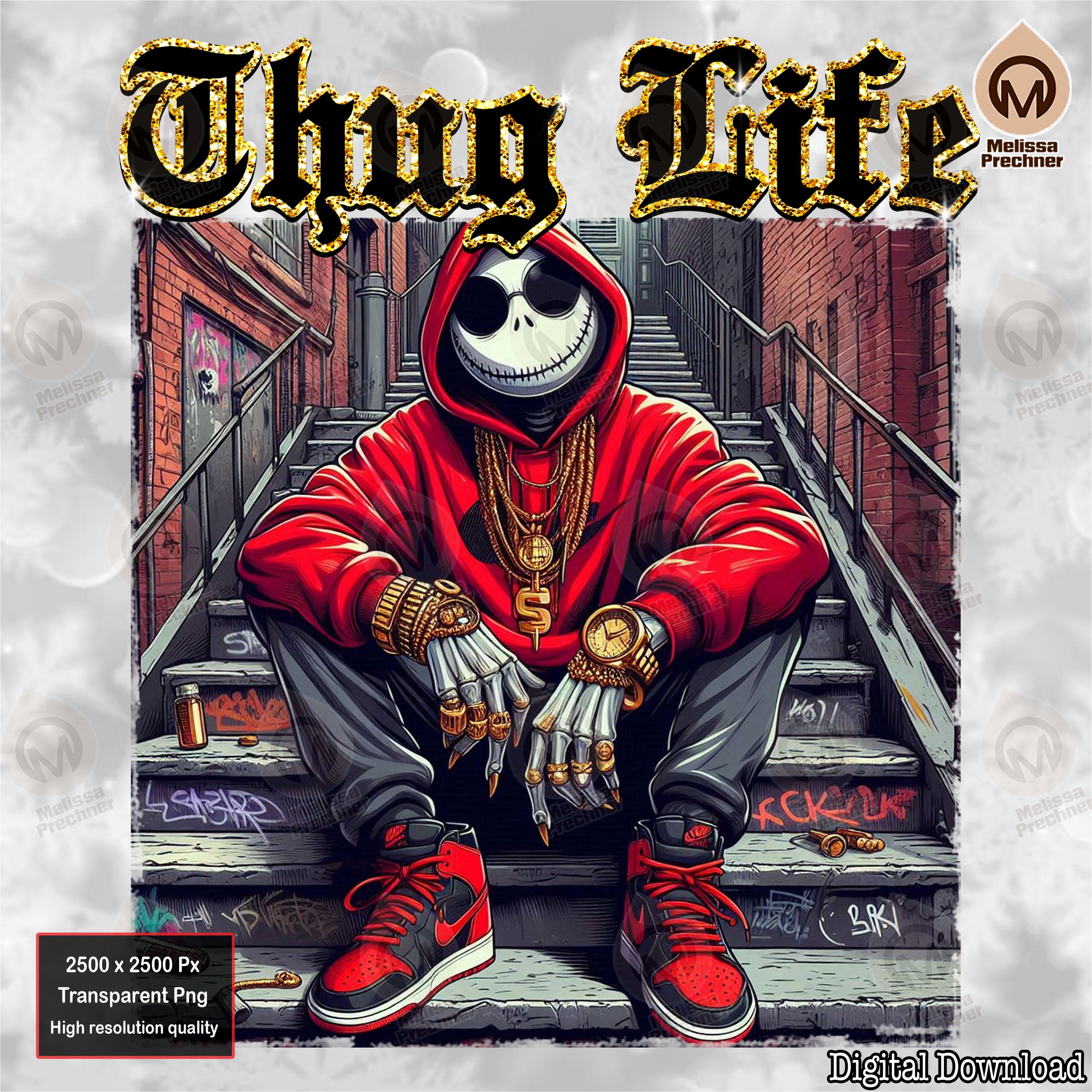 Thug Life PNG, Jack Skeleton, Christmas Movie Character, Street Style ...