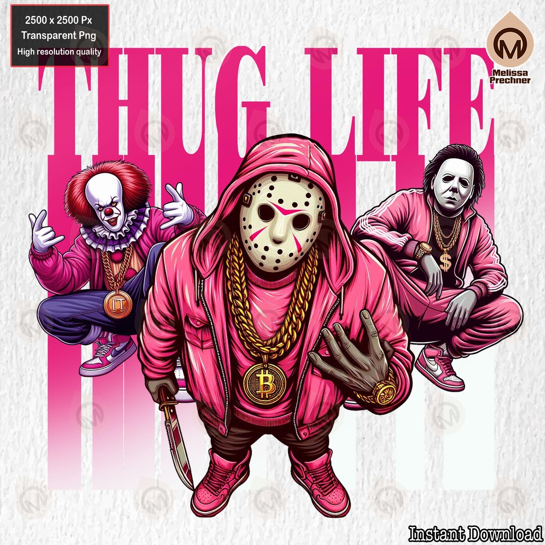 Thug Life Png, Personaje De Terror Png, Horror Rosa Png, Películas De ...