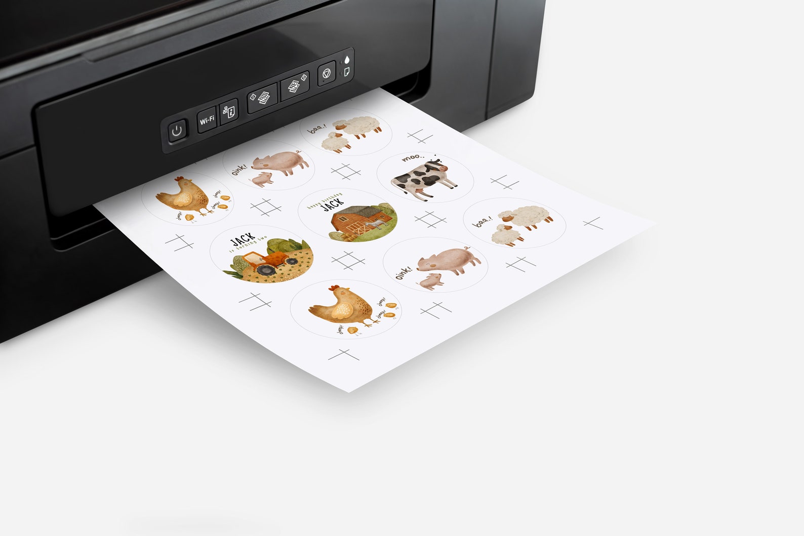 Farm Animal Cupcake Toppers: Watercolor Barnyard Birthday (printable ...