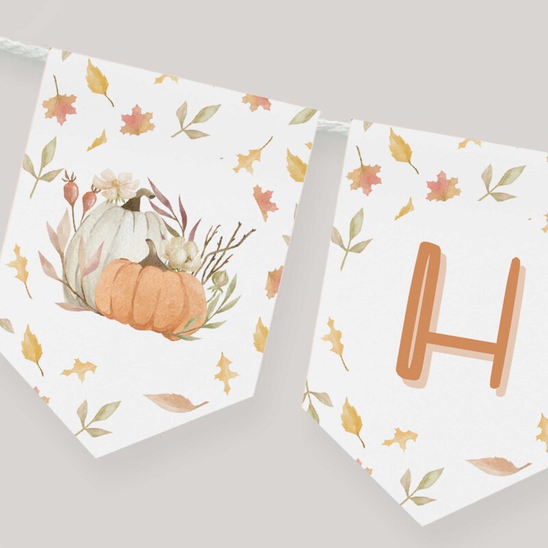 Fall Birthday Banner - Etsy
