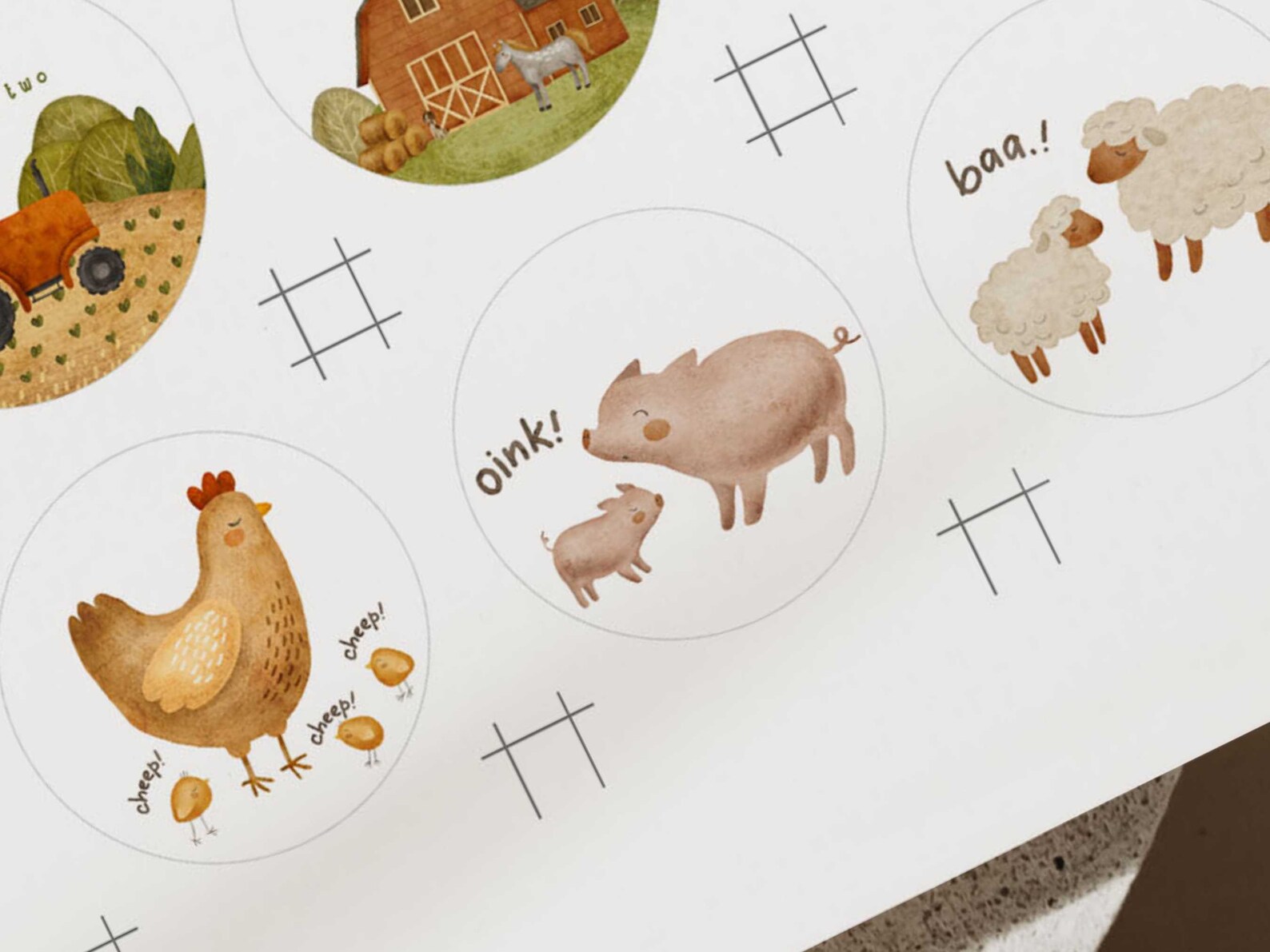 Farm Animal Cupcake Toppers: Watercolor Barnyard Birthday (printable ...