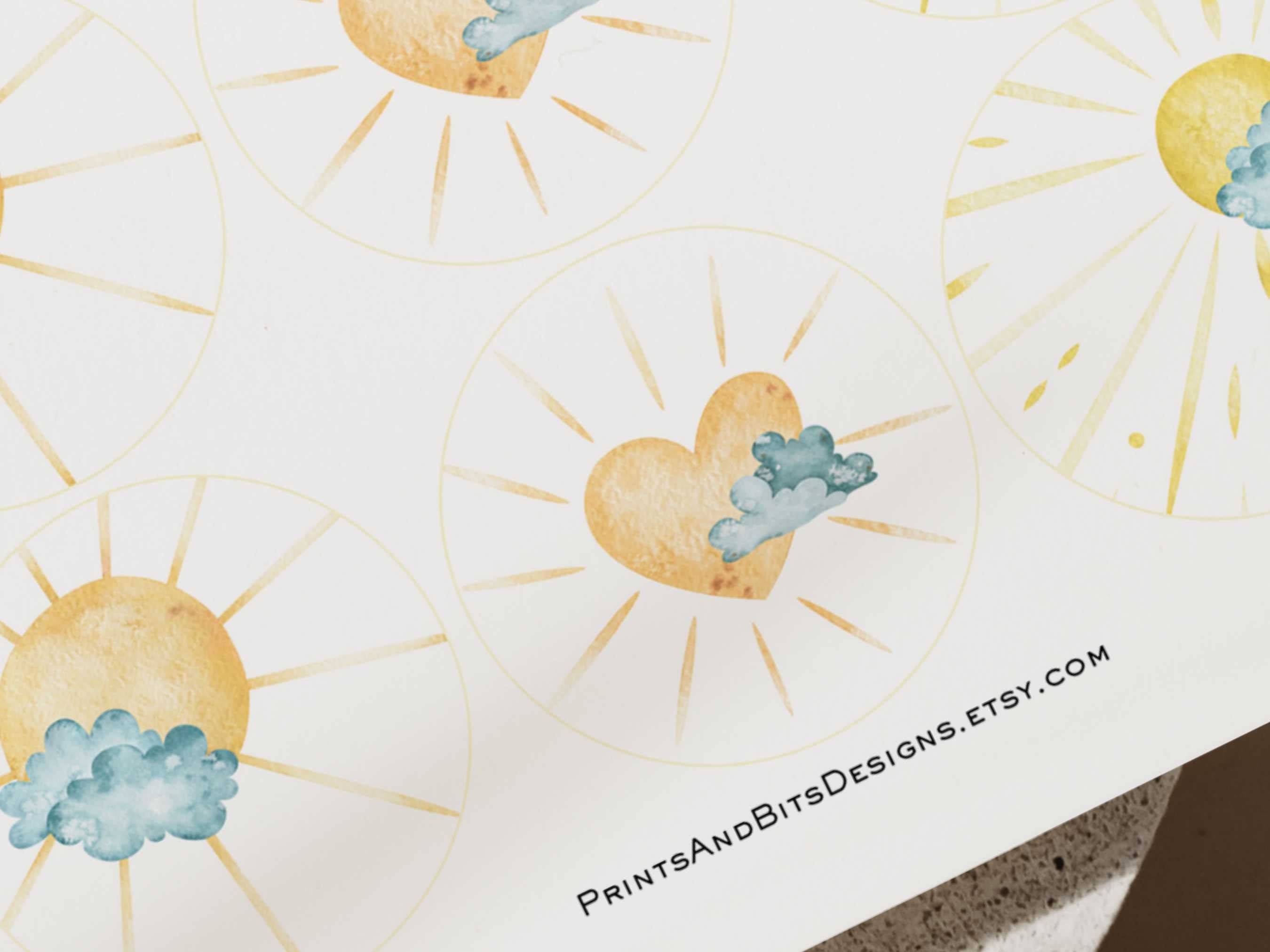 Teal Sun Cupcake Toppers: First Trip Around the Sun (printable PDF), 2. ...