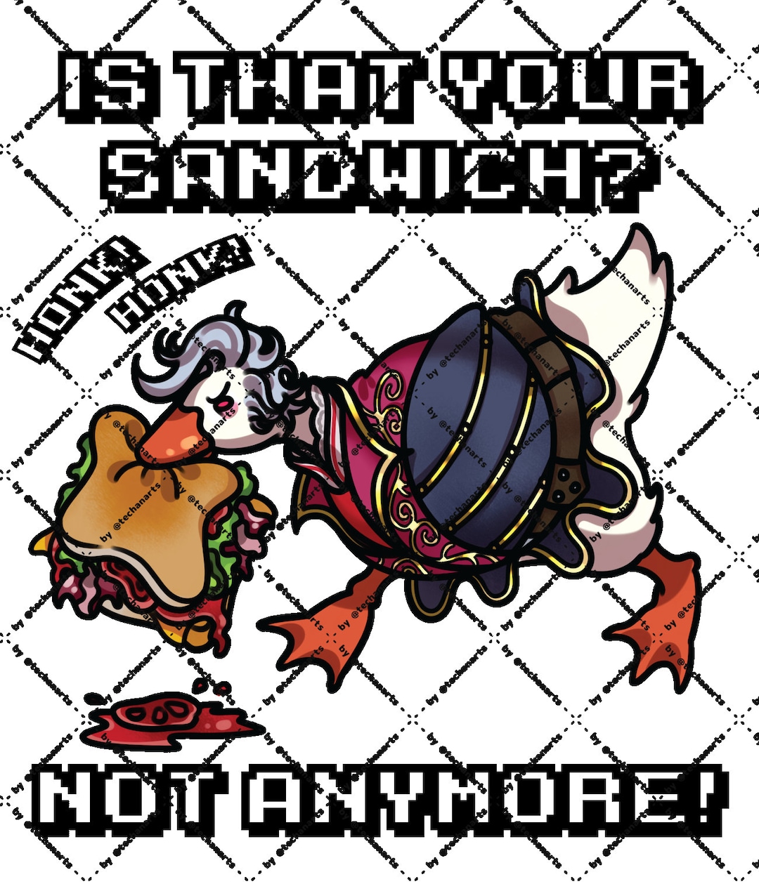 Astarion Baldur's Gate 3 Goosetarion T-shirt Design Sandwich Thief - Etsy