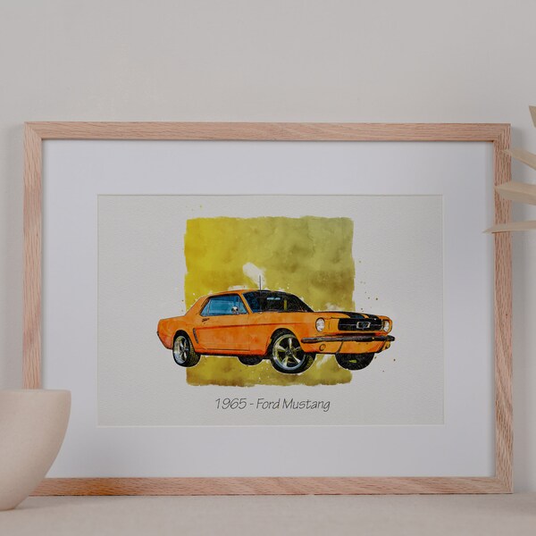 1965 Ford Mustang Poster - Etsy