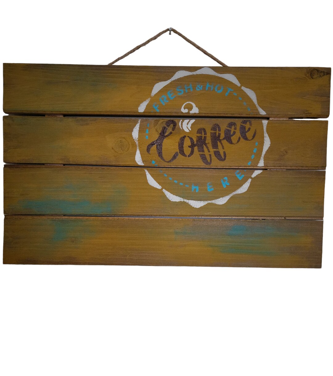 Coffee Pallet Board Wall Sign - Etsy