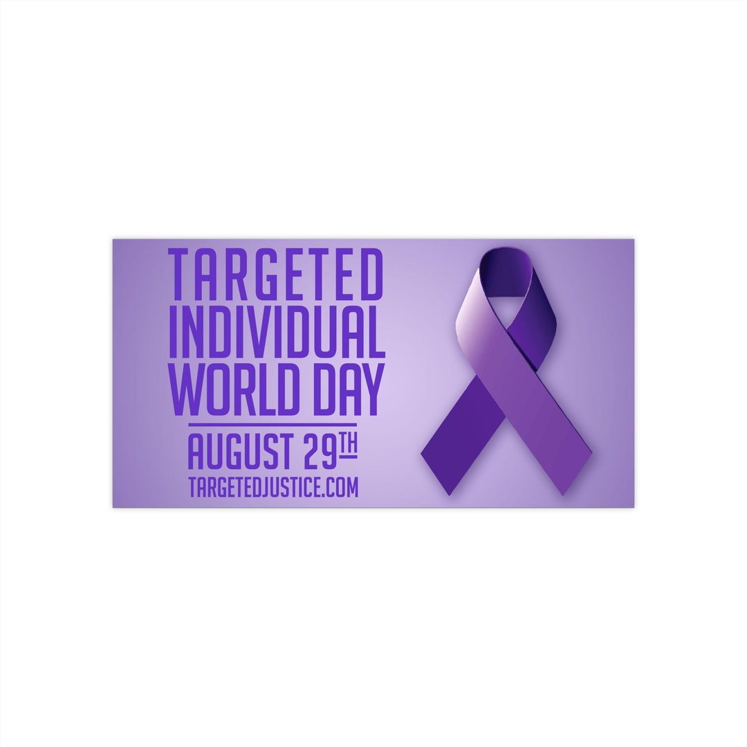 Targeted Individual World Day Bumper Stickers - Etsy