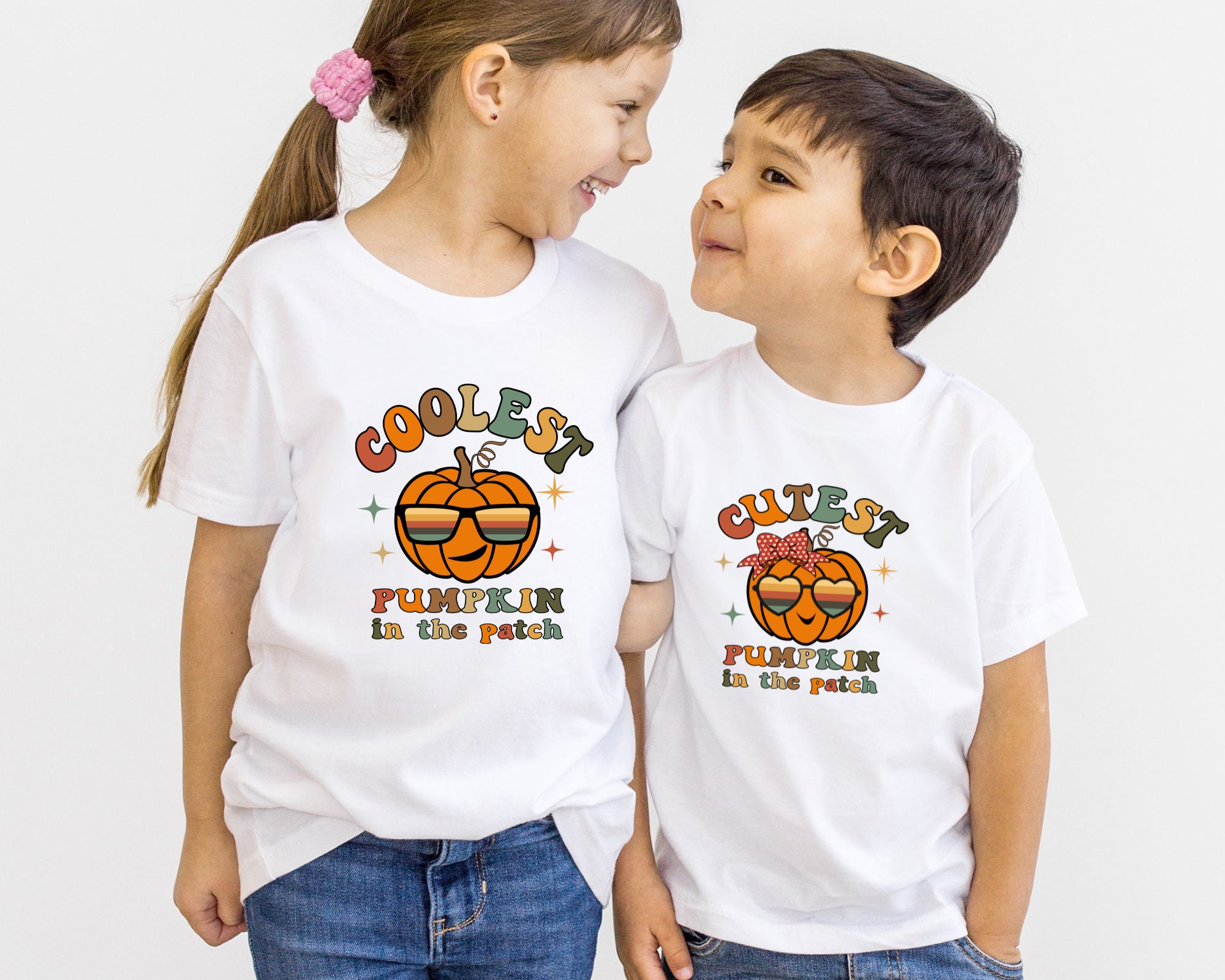 Coolest Cutest Pumpkin in the Patch Kids Fall Shirt Halloween - Etsy