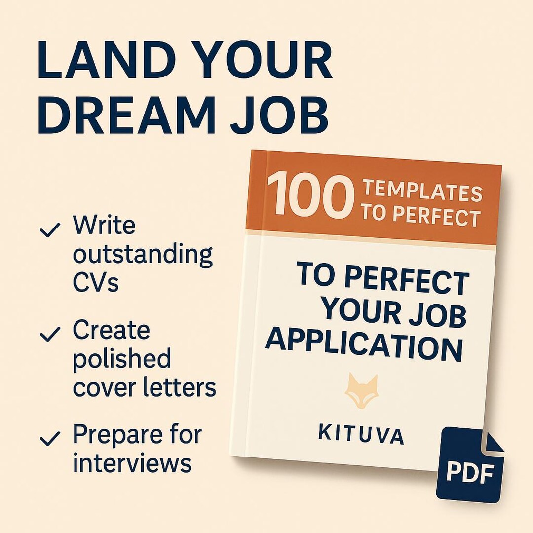 Job Application Writing Kit – 100 Editable Templates for CV, Cover ...