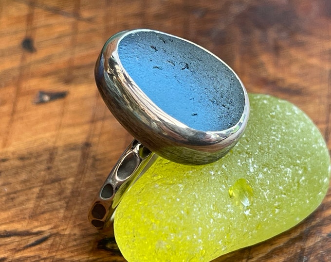 Sterling Silver Sea Glass Ring, Seaham Sea Glass, Silver Ring, Sea ...