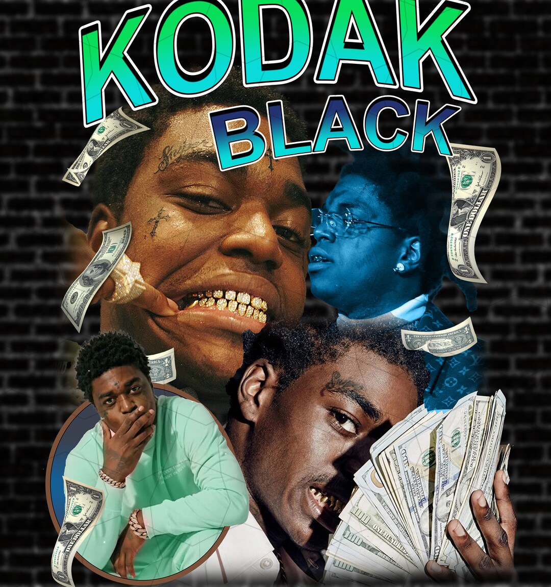 Kodak Black Png Kodak Money Png Rapper Rap Hiphop Retro 90s - Etsy