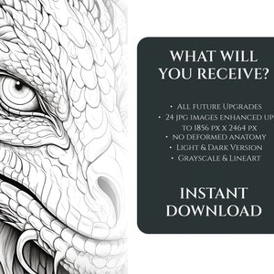 24 Dragons to Color Realistic Coloring Pages for Adults Printable ...