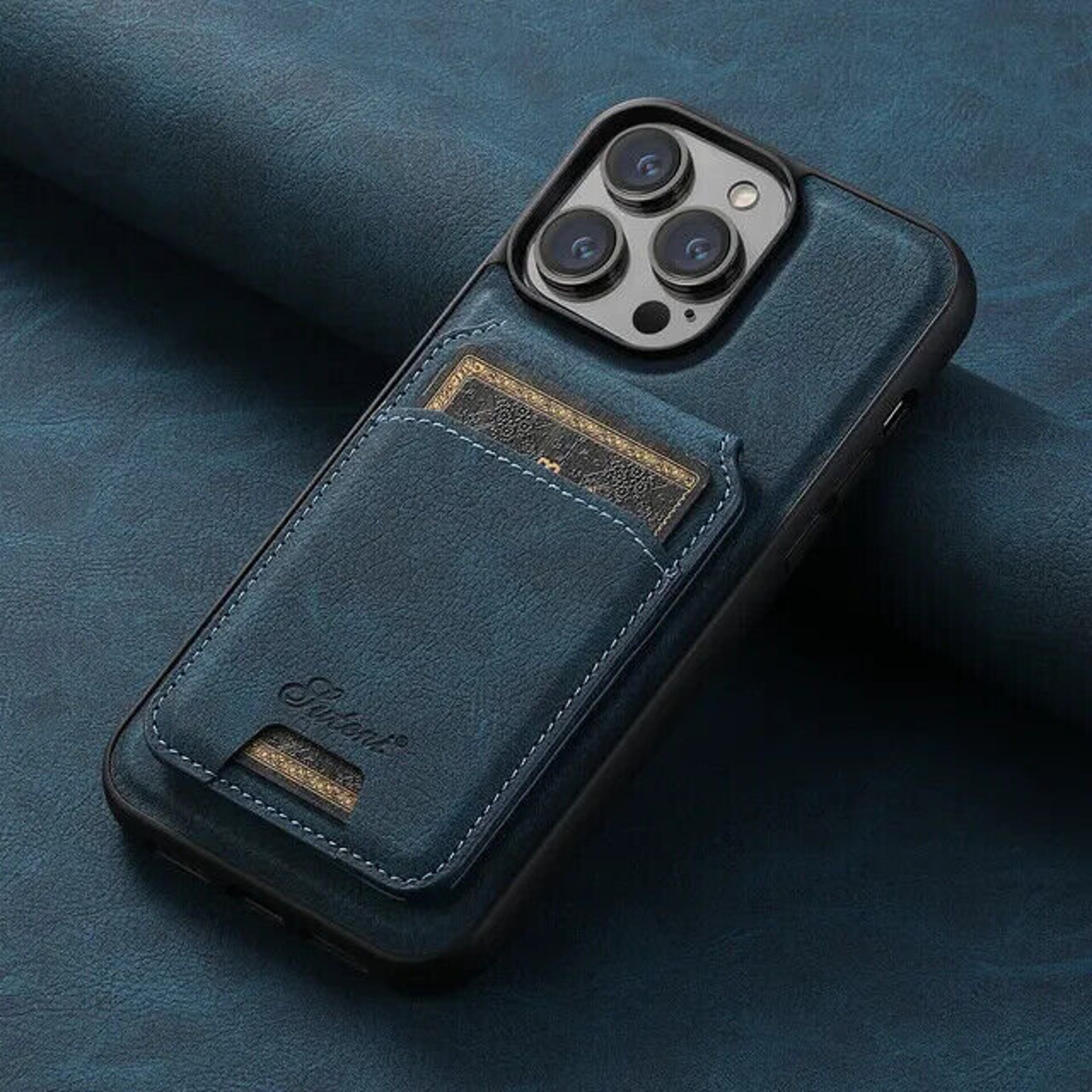 Apple iPhone Magnetic Leather 2 in 1 Phone Case and Card Wallet ...