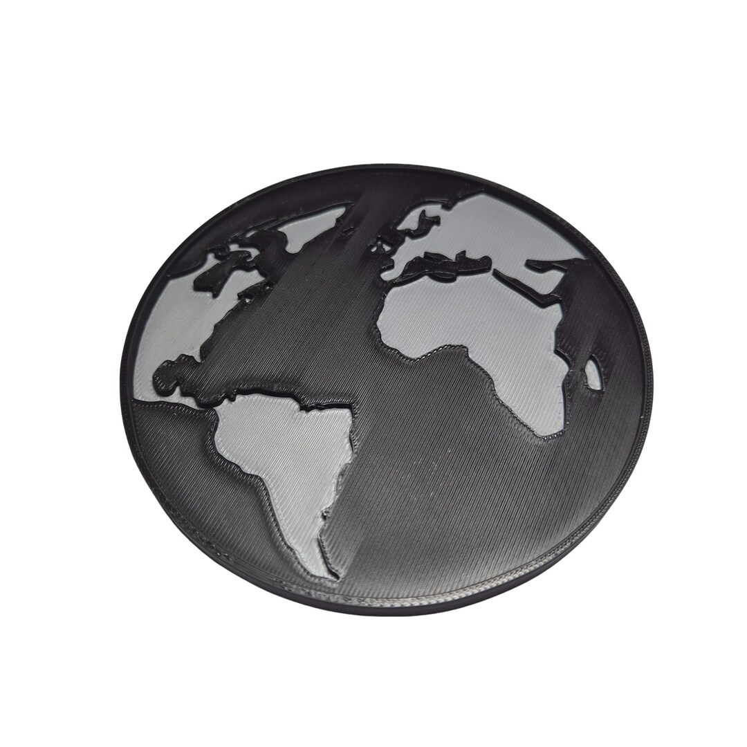 3D Earth Coaster - Unique Geometric Drink Coaster Set for Home Decor ...