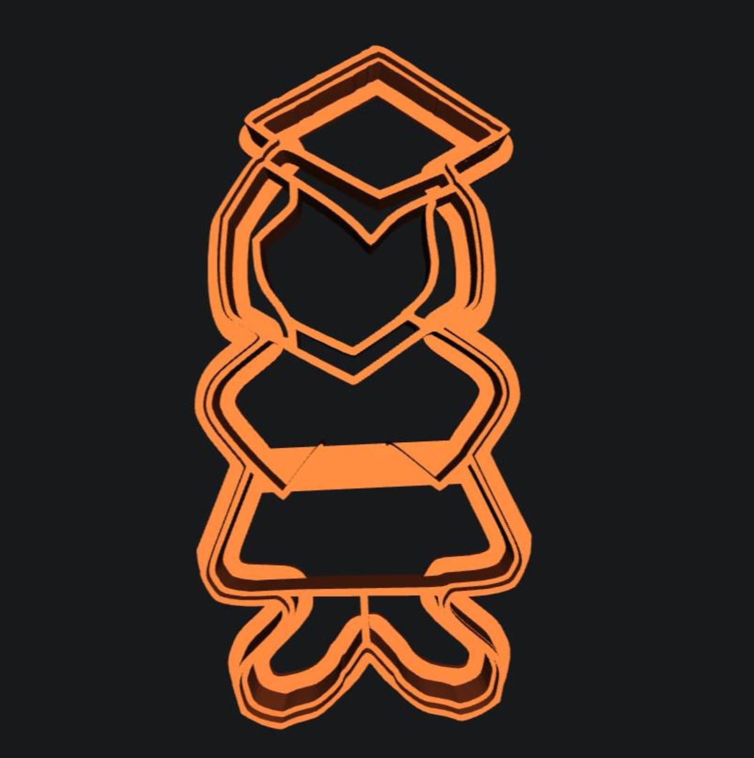 Girl Graduate Cookie Cutter | Graduation Party Baking Tool | Custom ...