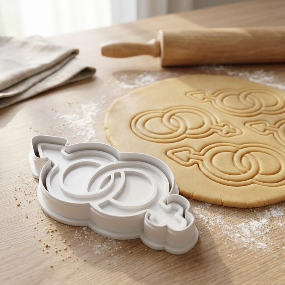 Female and Male Signs Cookie Cutter & Stamp Set, 3 Sizes Gender Symbol ...