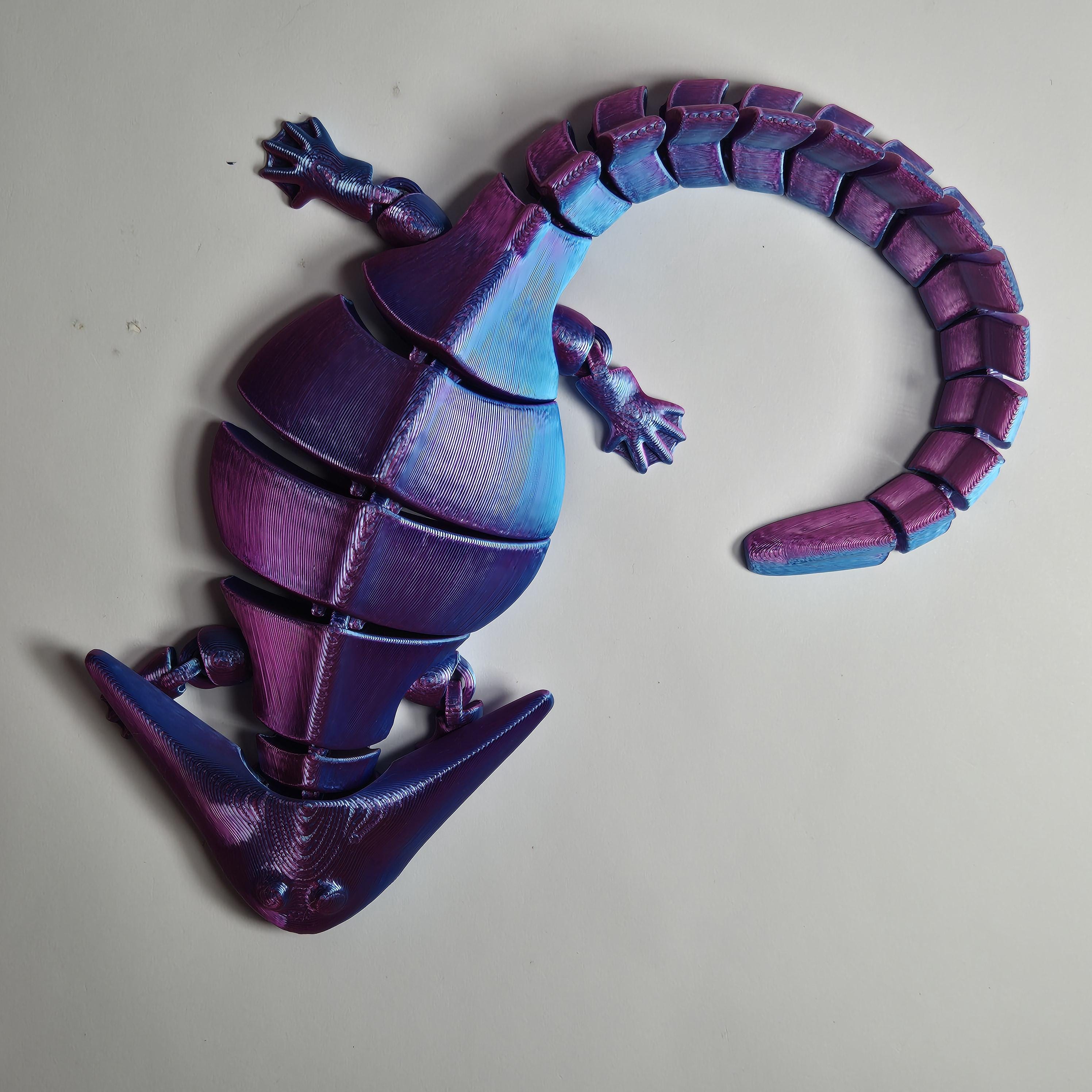 Flexi Diplocaulus | 3D Printed Articulated Prehistoric Toy | Unique ...