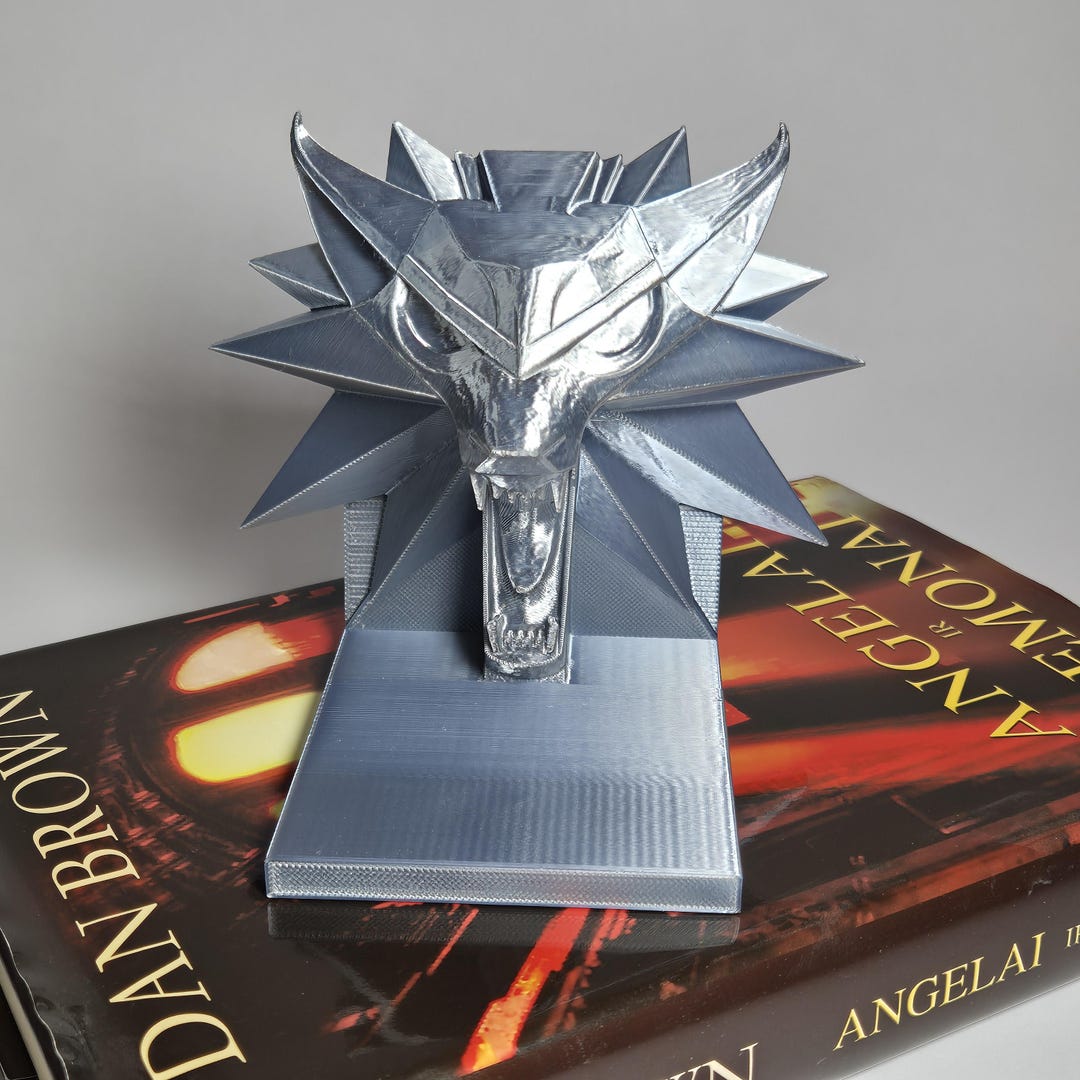 Witcher Bookend - 3D Printed Book Holder | Great Gift for Him or Her ...