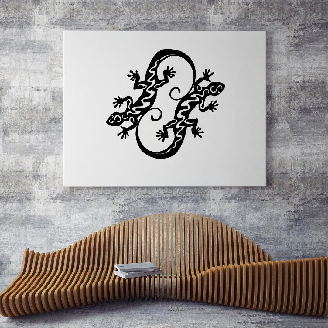 Plastic Gecko Wall Art Garden Lizard Wall Art Outdoor Hanging Ornament ...