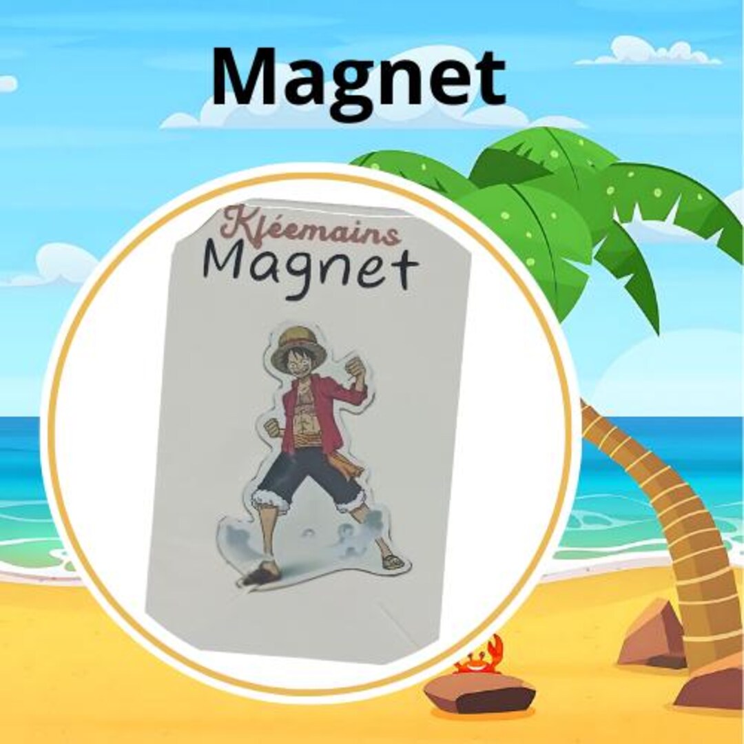 Magnet One Piece Magnet Manga Kawaii Personalized Set Original Gift ...